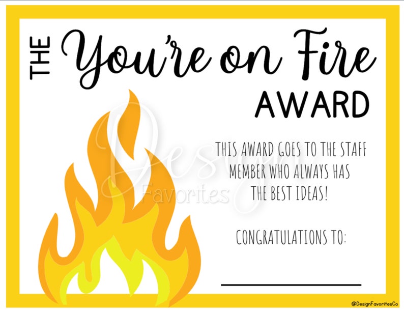 Employee Awards / Fun Award Certificates/ End of Year Awards / Teacher ...