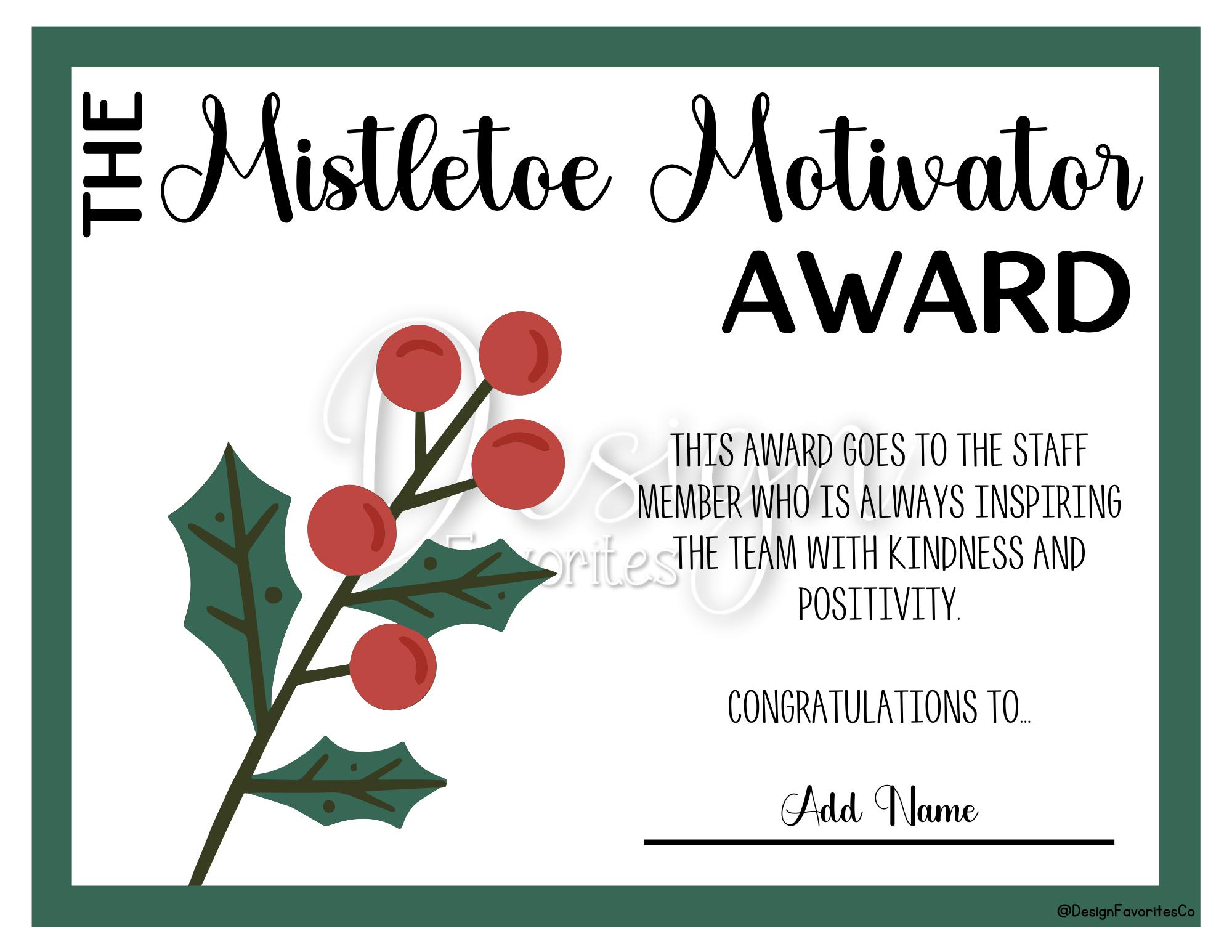 Staff Holiday Awards / Holiday Christmas Awards/ Certificates / Staff ...