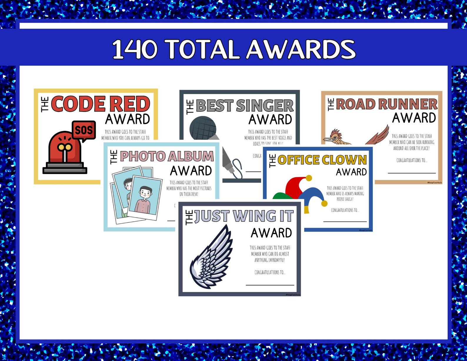 Boost Morale With 140 Employee Awards! Staff Fun Awards / Employee ...