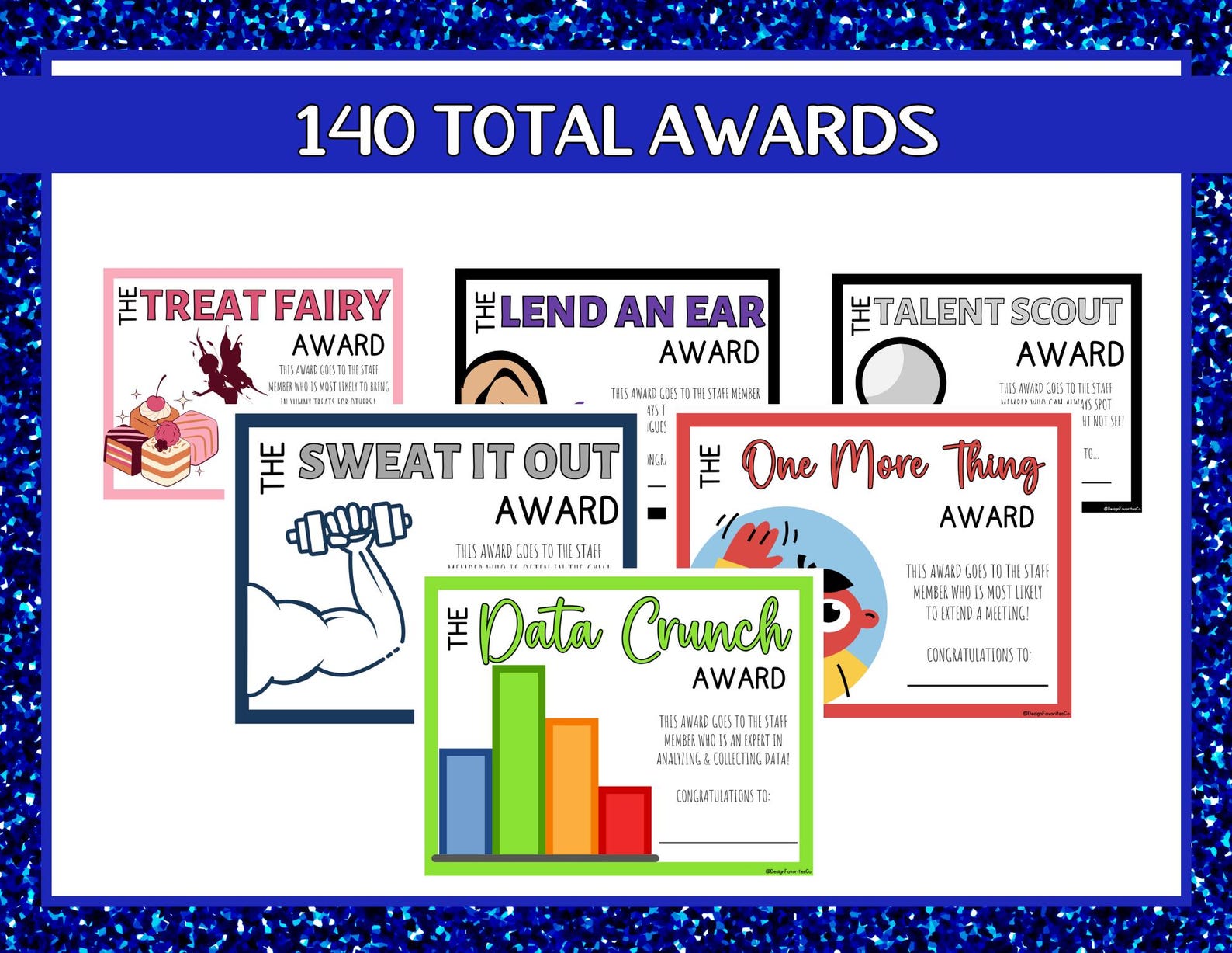 Boost Morale With 140 Employee Awards! Staff Fun Awards / Employee ...