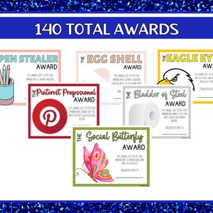 Boost Morale With 140 Employee Awards! Staff Fun Awards / Employee ...