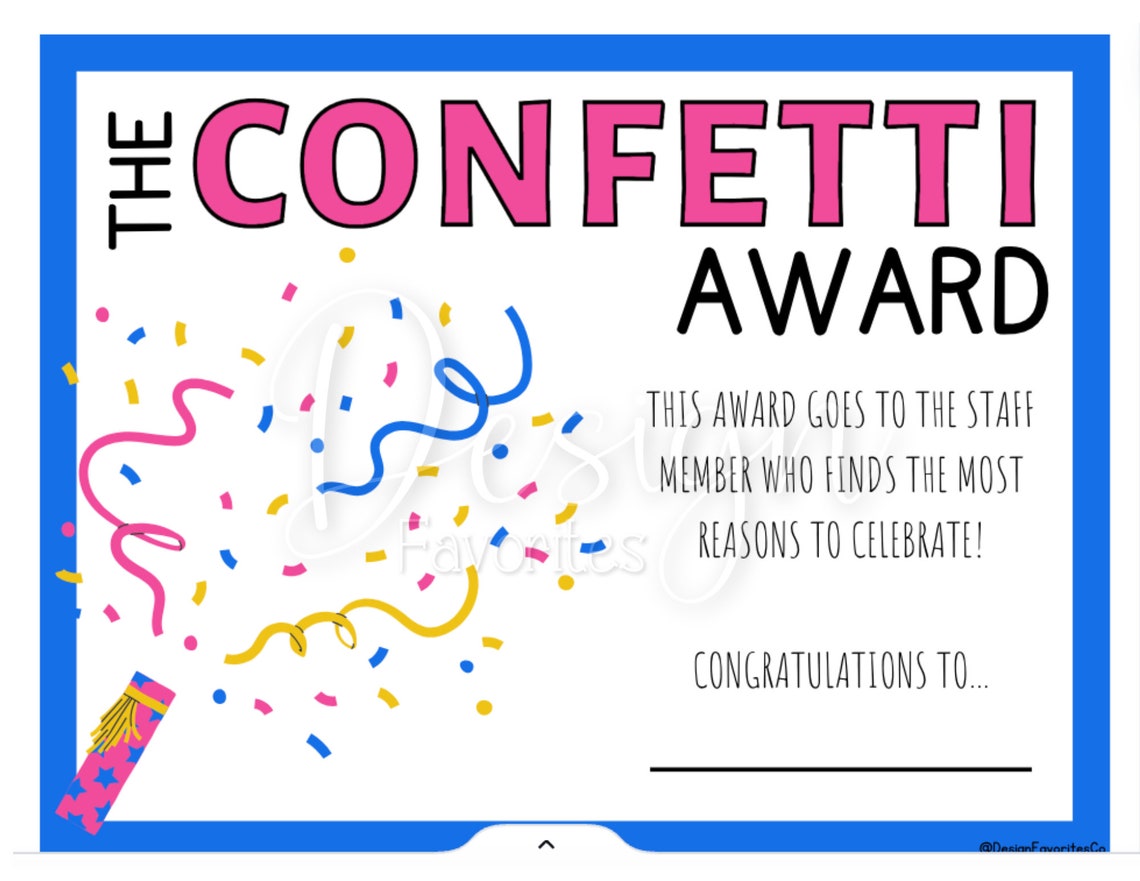 Employee Awards / Fun Award Certificates/ End of Year Awards / Teacher ...