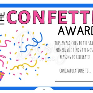 Employee Awards / Fun Award Certificates/ End of Year Awards / Teacher ...