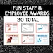 Fun Staff Award Certificates, 30 Designs (digital Download) - Etsy