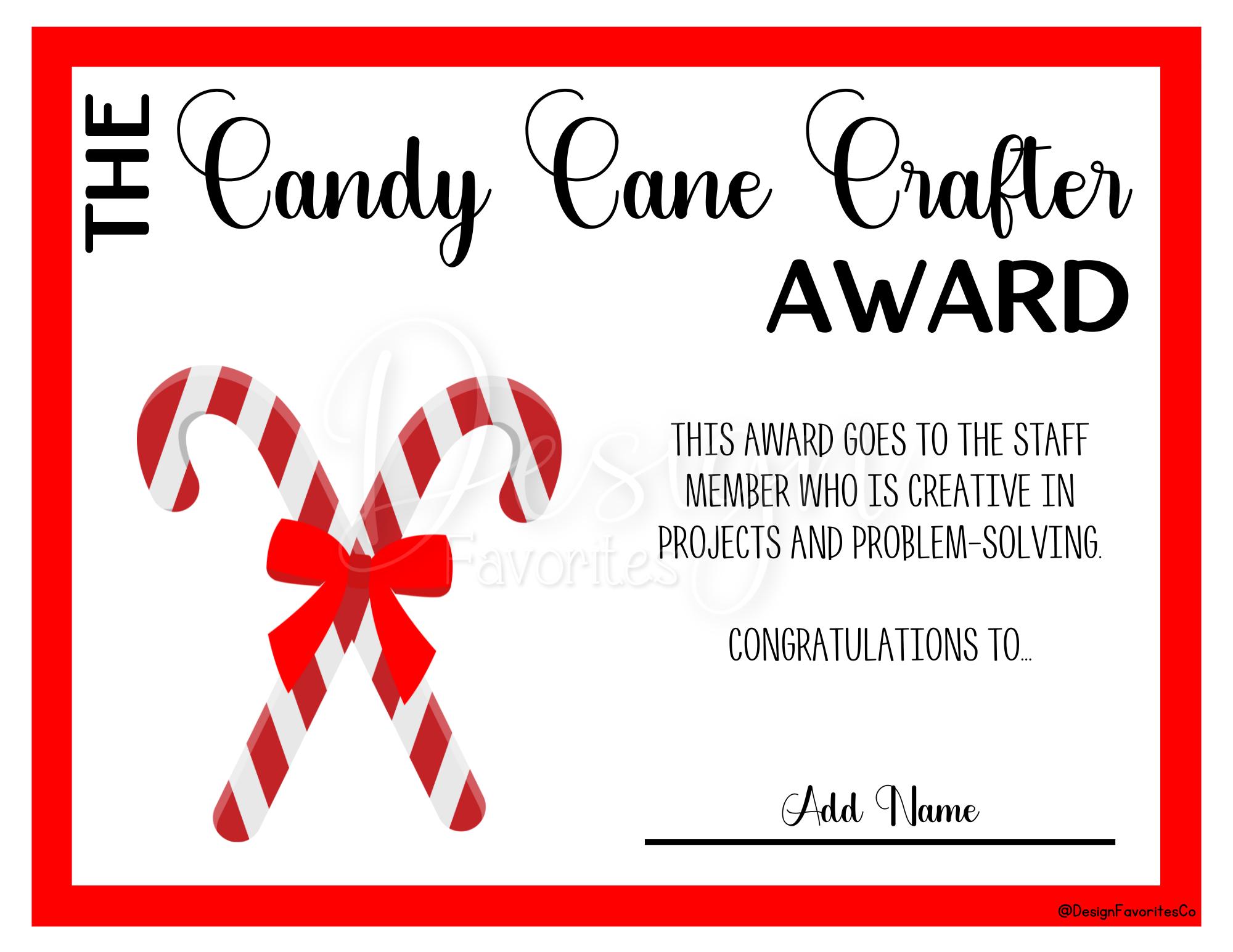 Staff Holiday Awards / Holiday Christmas Awards/ Certificates / Staff ...