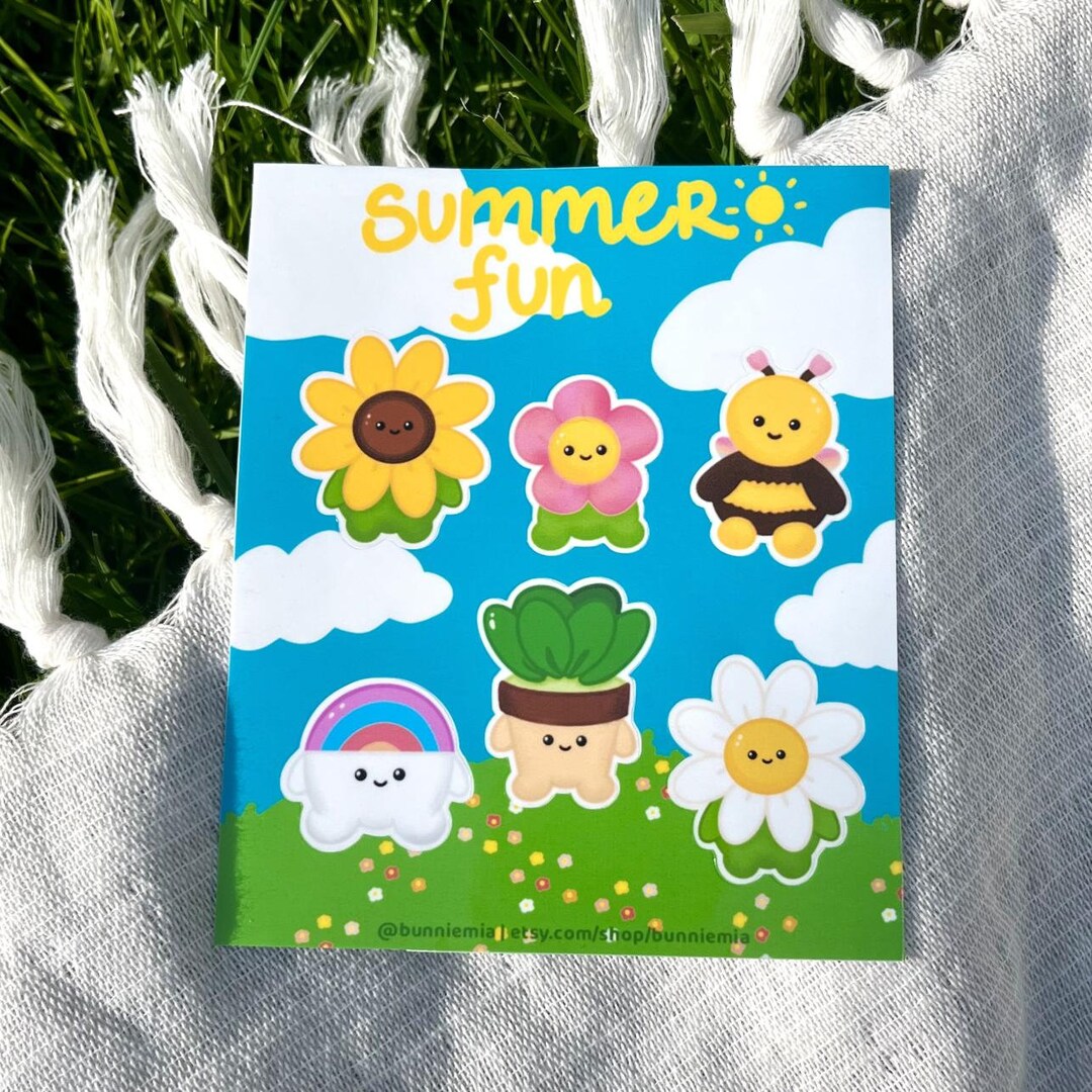 Summer Fun Sticker Sheet Bumbumz Stickers - Etsy