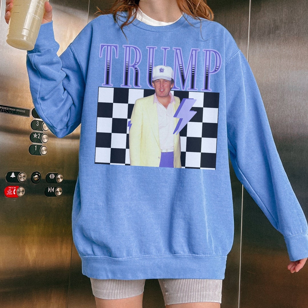 Retro Trump 2024 Shirt Preppy 90s Donald Trump Election Sweatshirt ...