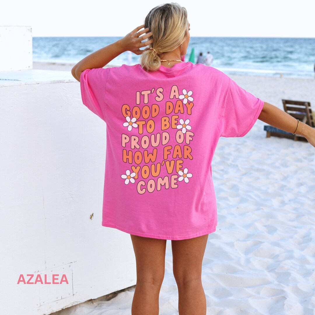 Retro Positive Quote Shirt VSCO Girl Preppy Clothes Teens Words on Back ...