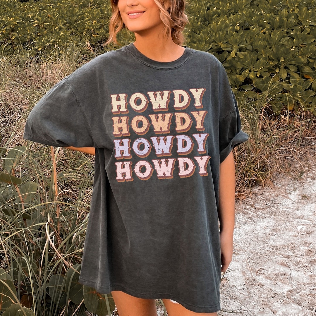 Comfort Colors Howdy Tshirt Western Graphic Tee Cute Country Shirts ...