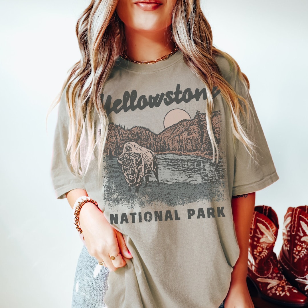 Retro Yellowstone National Park Shirt Granola Girl Oversized National ...