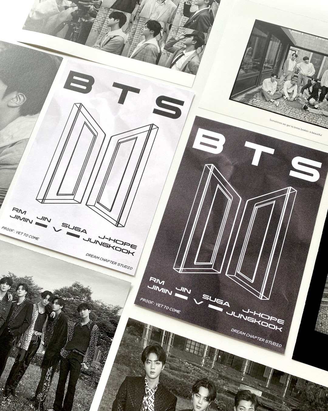 BTS Army Mini Poster Bangtan Bulletproof Art Print for BTS - Etsy