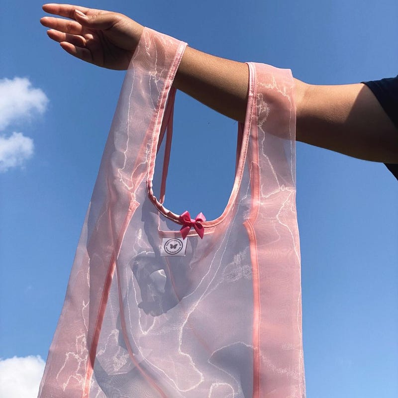 Organza Bag and Bow - Etsy