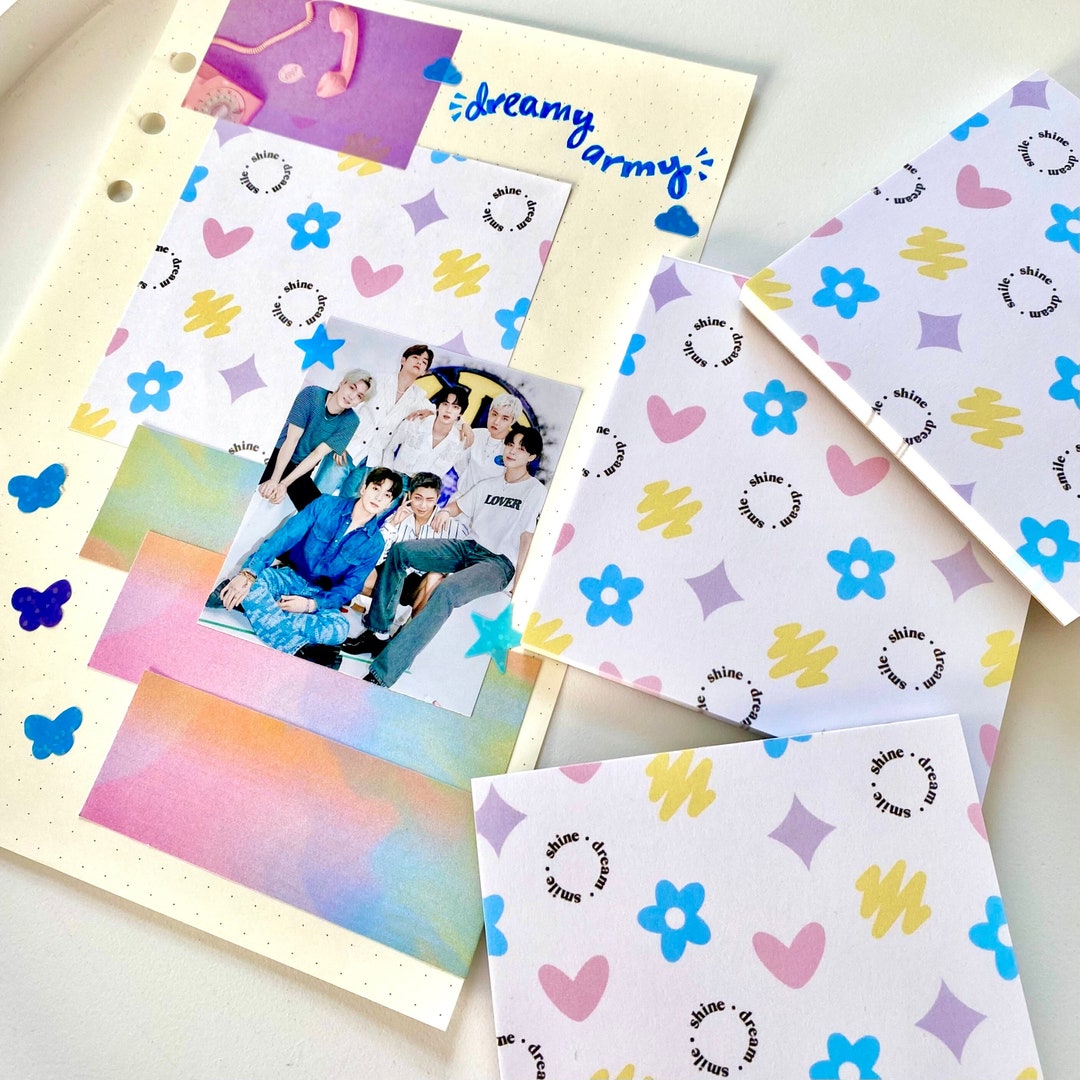 Dreamy Army BTS Army Memo Pad, BTS Subtle, Cute Notepad, Aesthetic ...