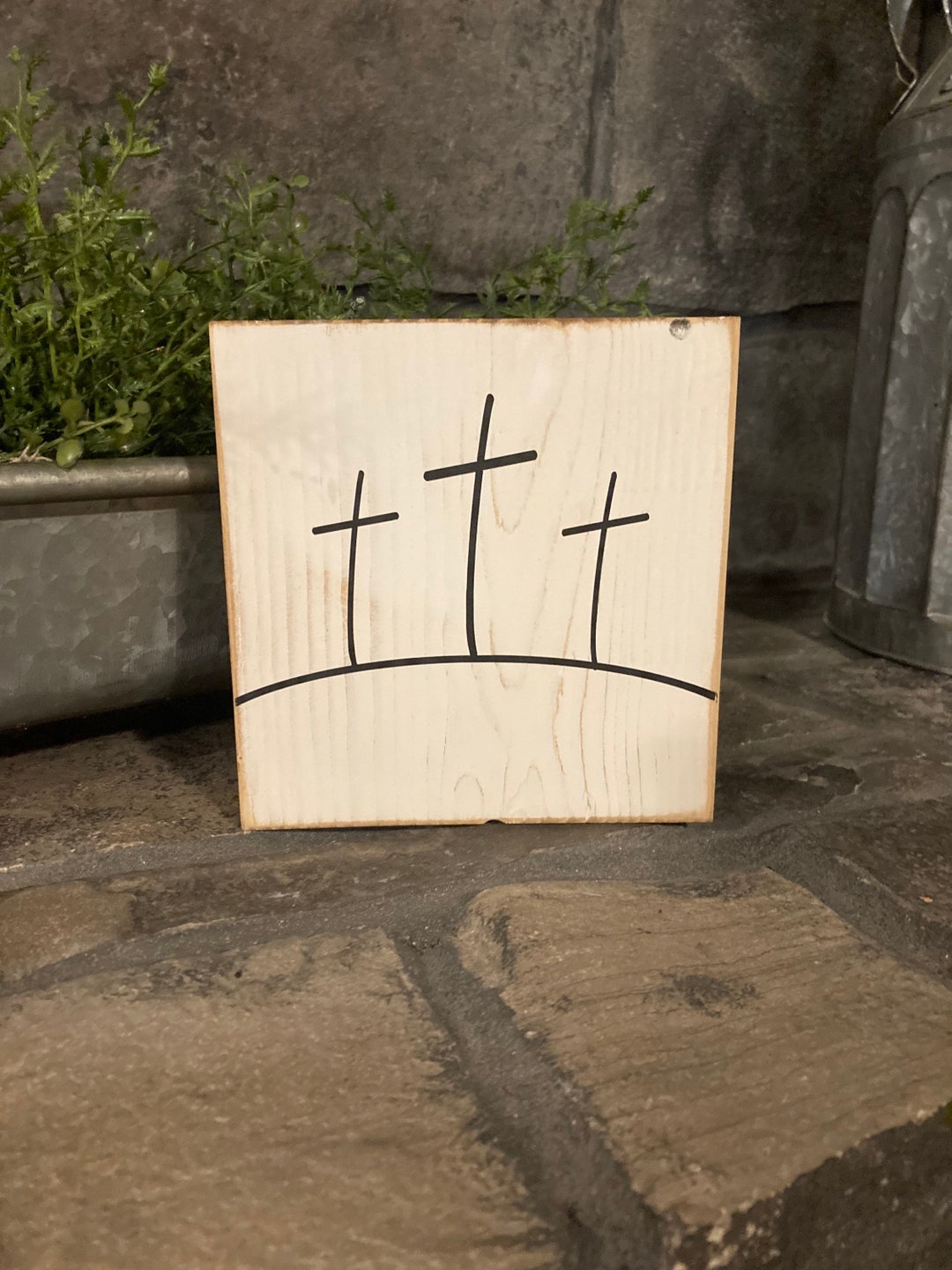 Three Wooden Crosses- Easter- Religious-wooden Sign - Gift - Etsy