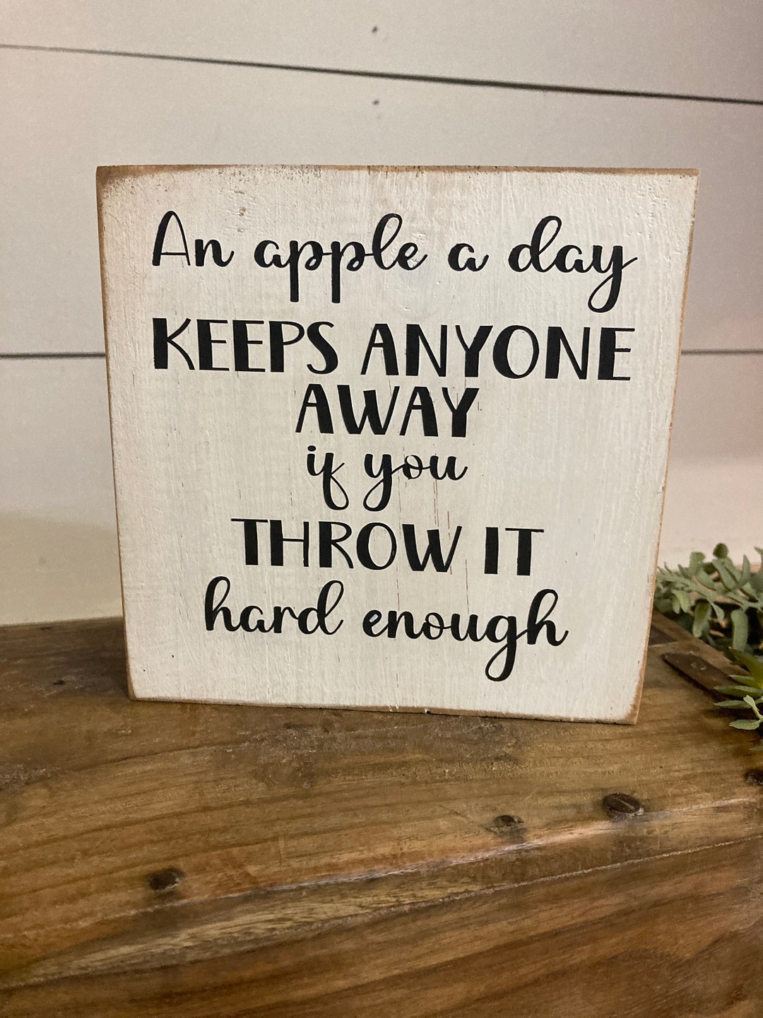 An Apple A Day Keeps Anyone Away If You Throw It Hard Enough - Small ...