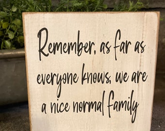 Nice Normal Family | Etsy