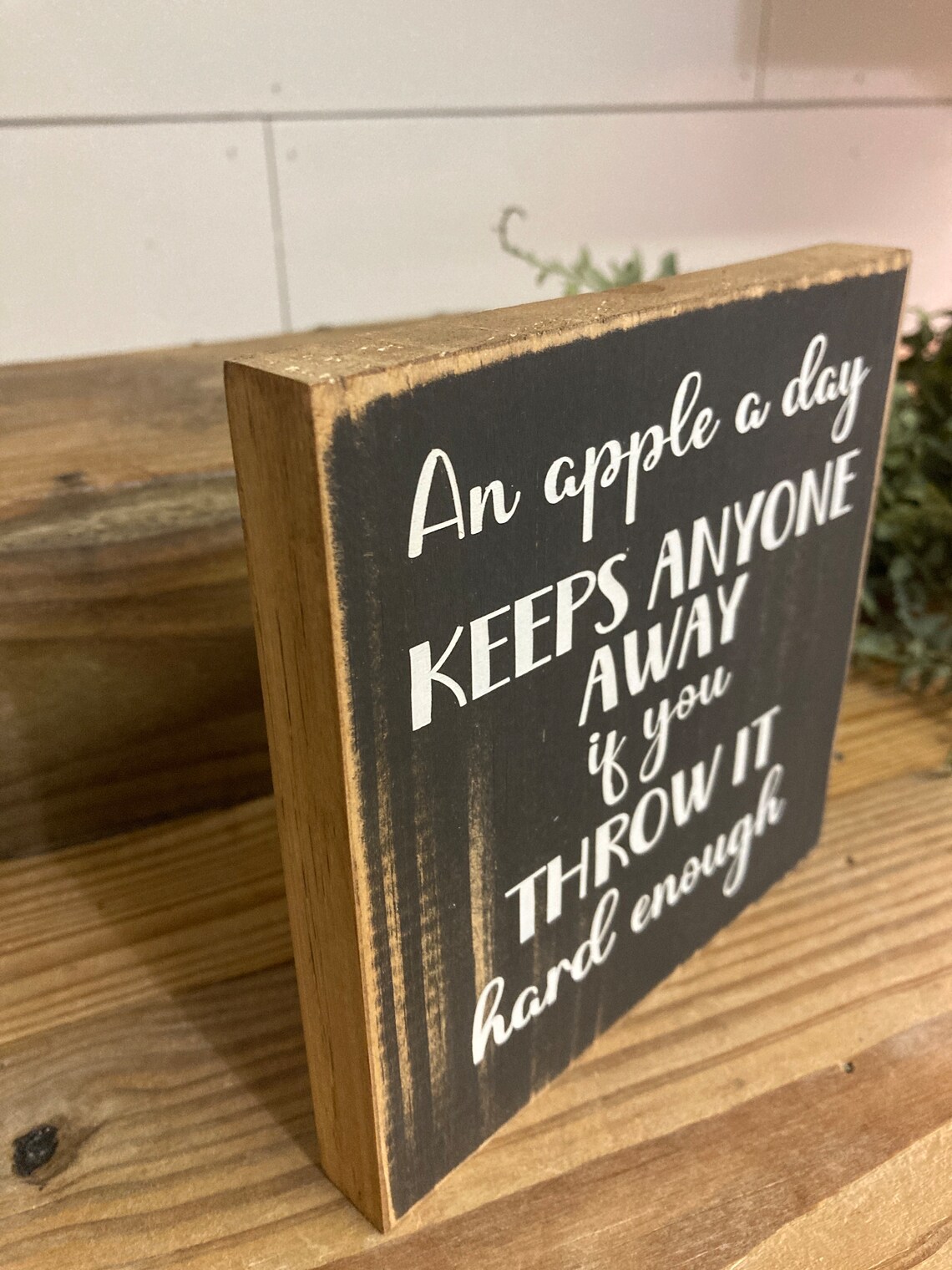 An Apple A Day Keeps Anyone Away If You Throw It Hard Enough - Small ...