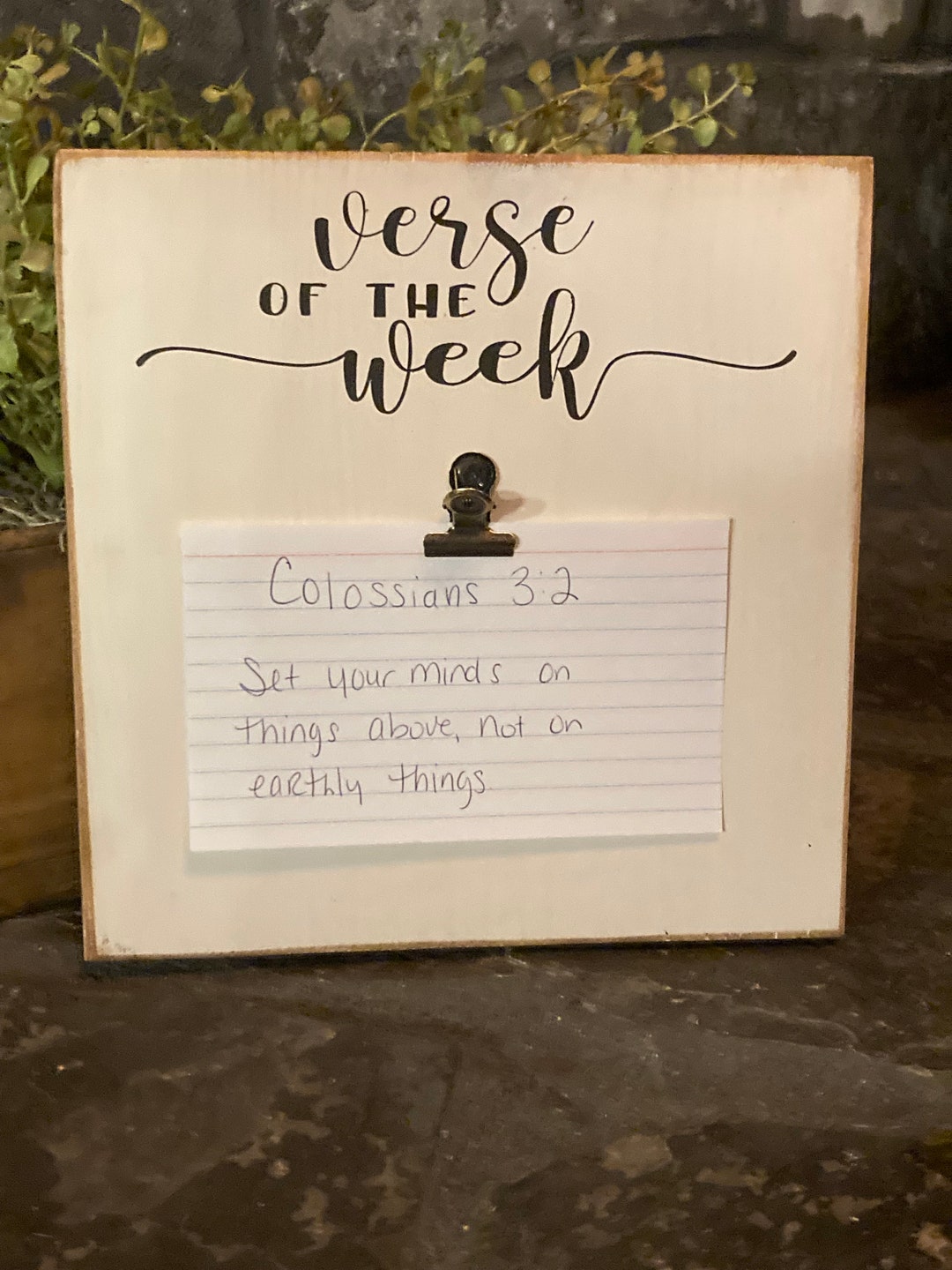 Verse of the Week Clip Board, Scripture, Bible Verse, Home Decor - Etsy
