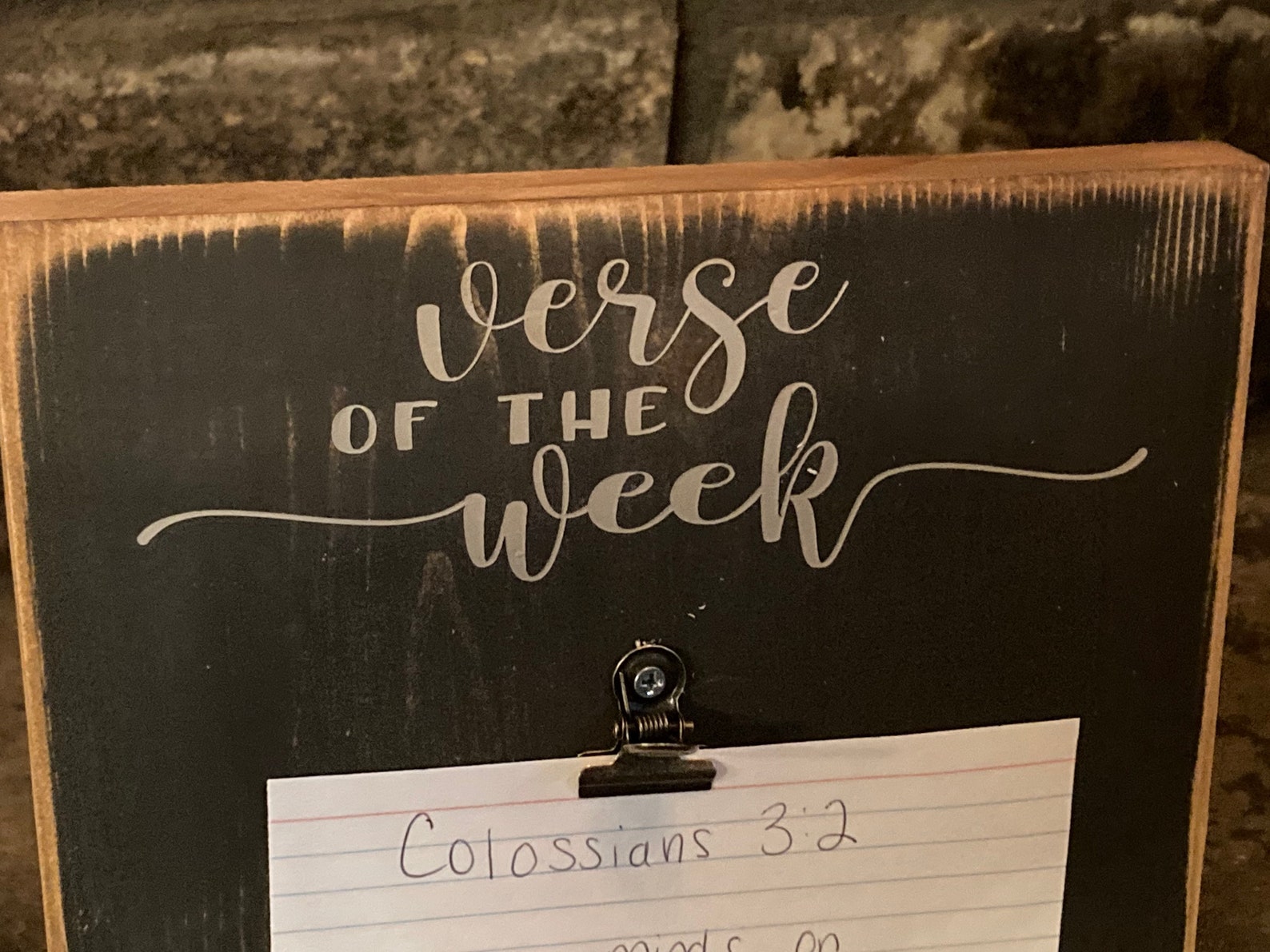 Verse of the Week Clip Board, Scripture, Bible Verse, Home Decor - Etsy