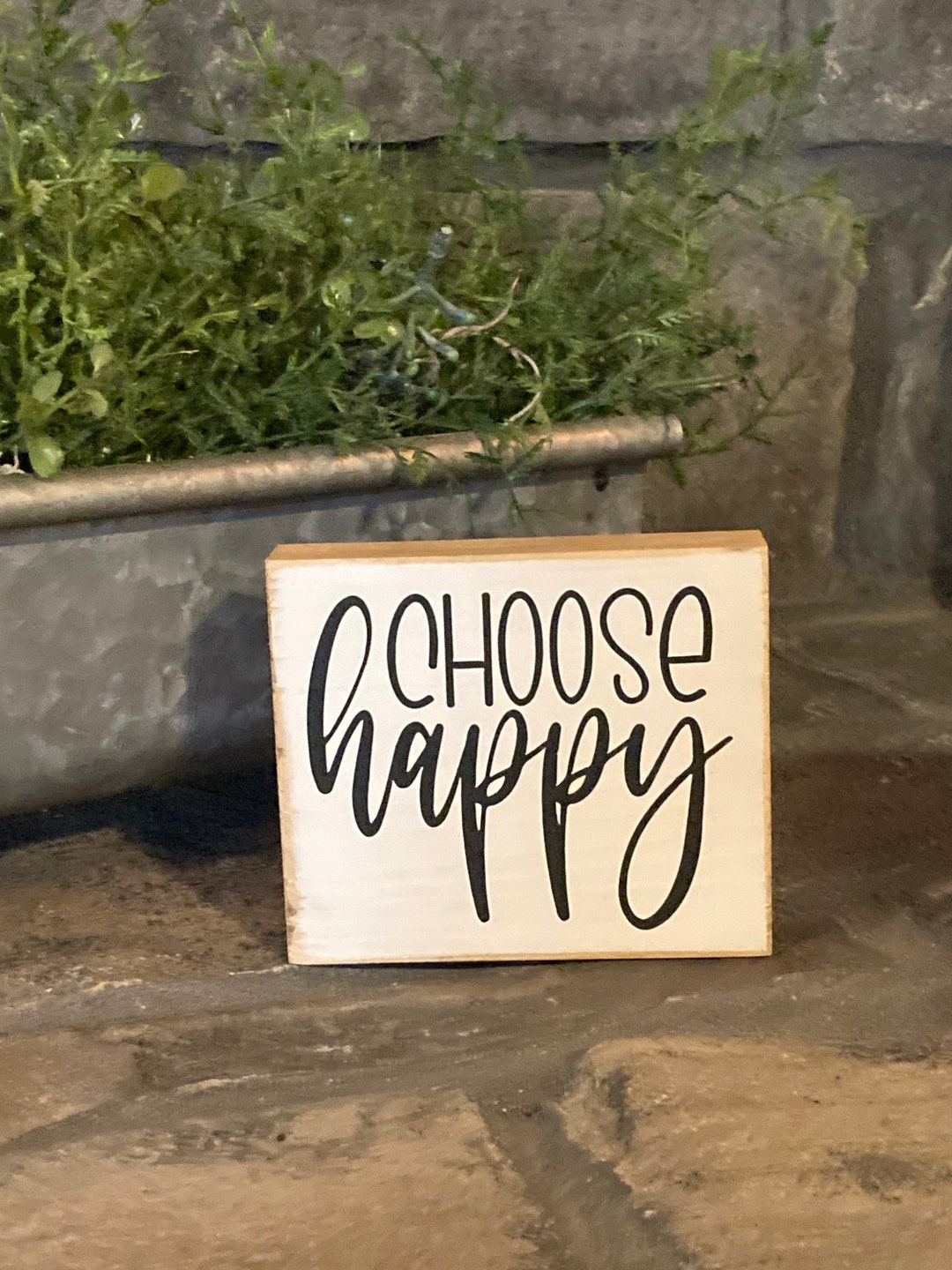 Choose Happy- Various Sizes -wooden Sign - Tiered Tray Decor - Gift - Etsy