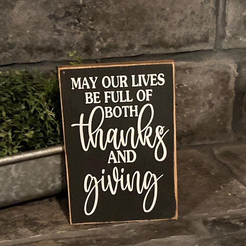 Give Thanks Sign - Etsy