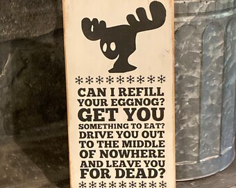 Christmas Eggnog Sign - Etsy