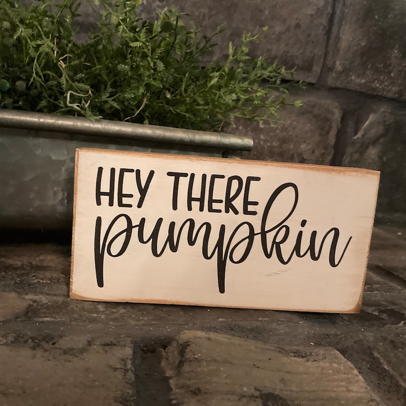 Wooden Pumpkin Sign - Etsy