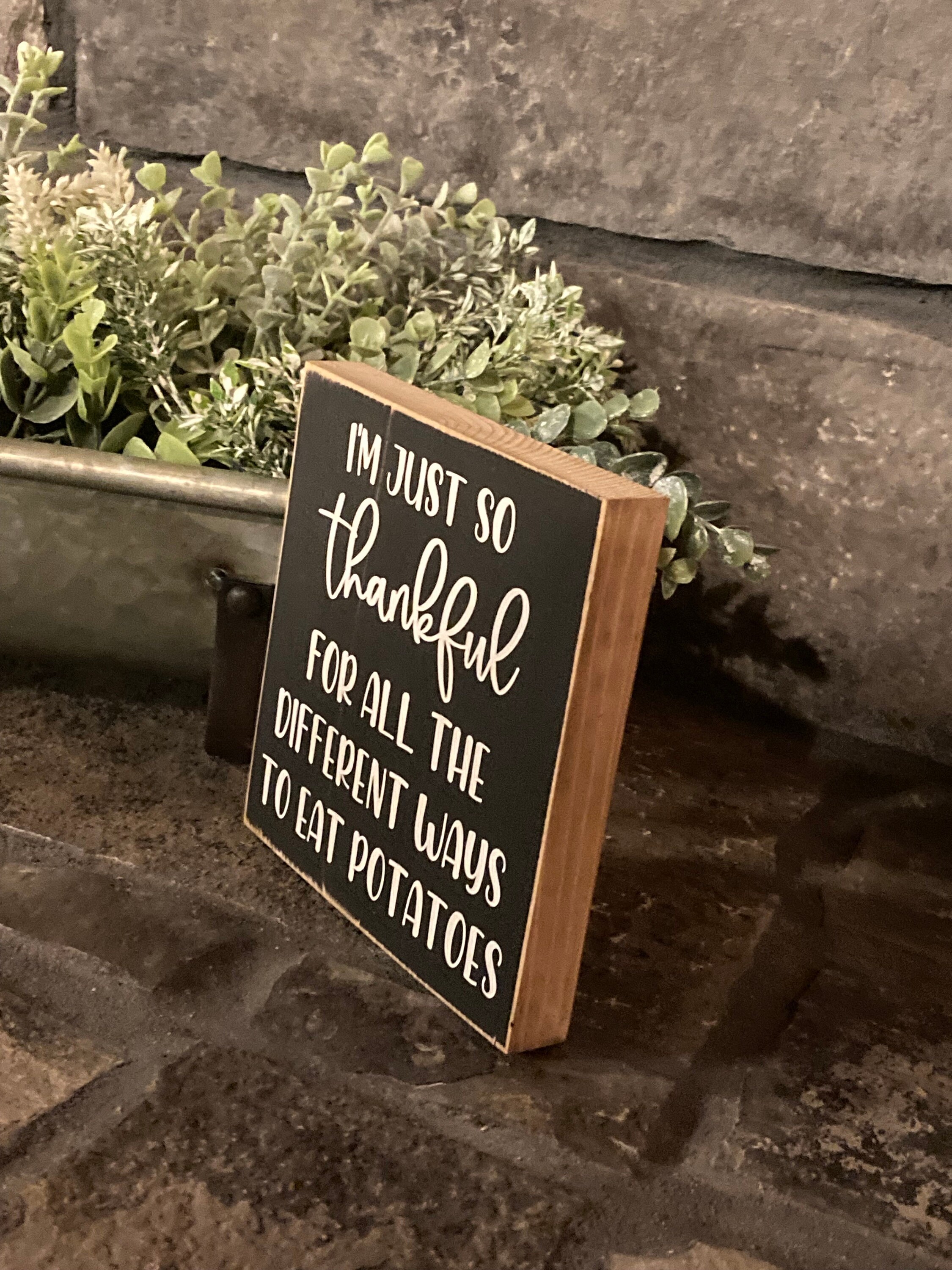 Fall/halloween/thanksgiving Wooden Sign/i’m Just so Thankful for All ...