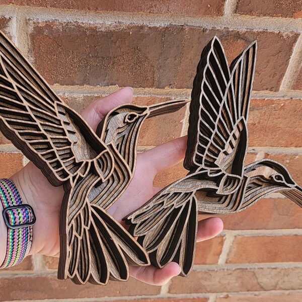 Hummingbird Wall Decor - Etsy