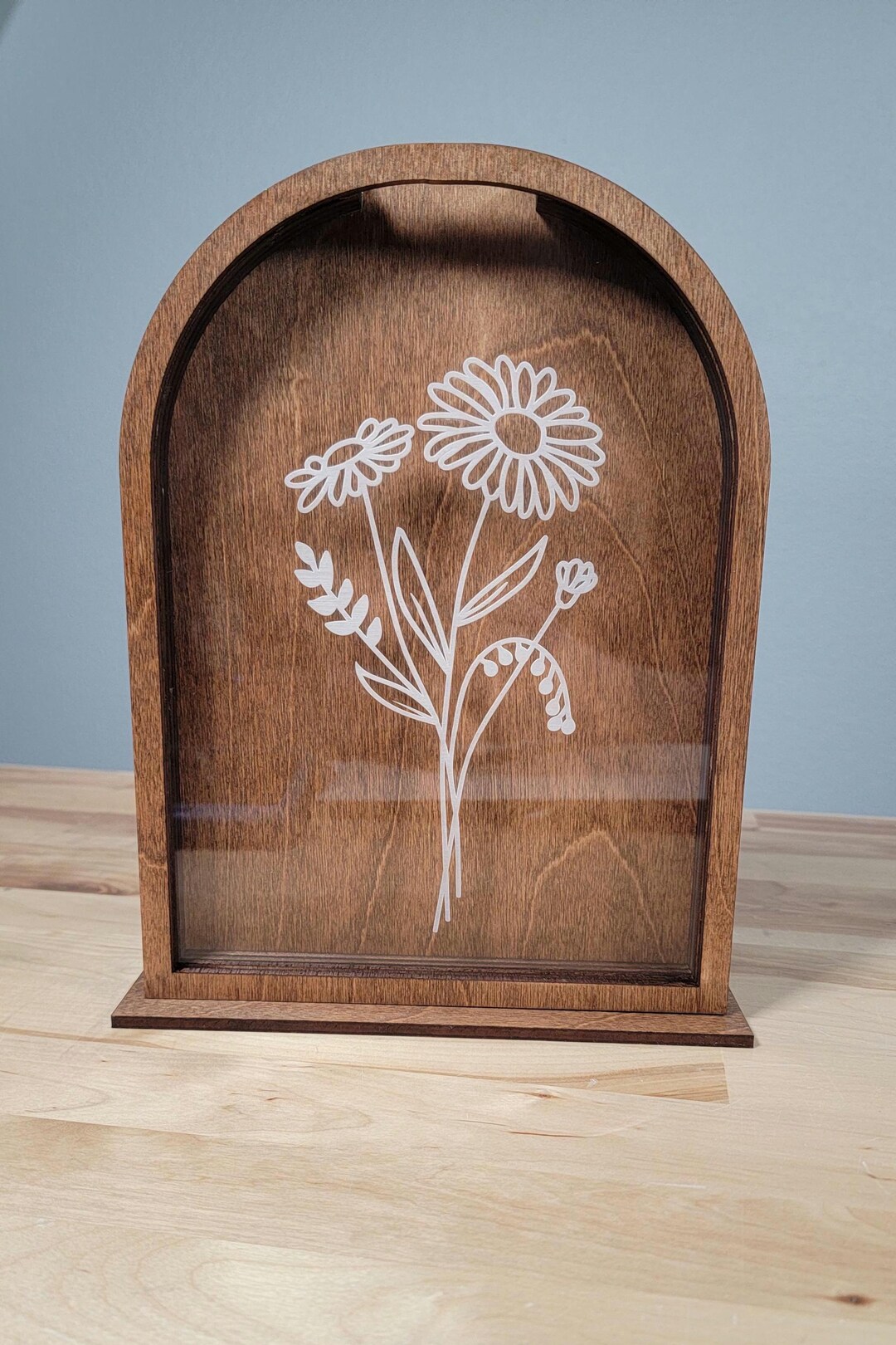 Arched Birth Flower Bank, Piggy Bank, Birth Flower Month, Birth Flower ...