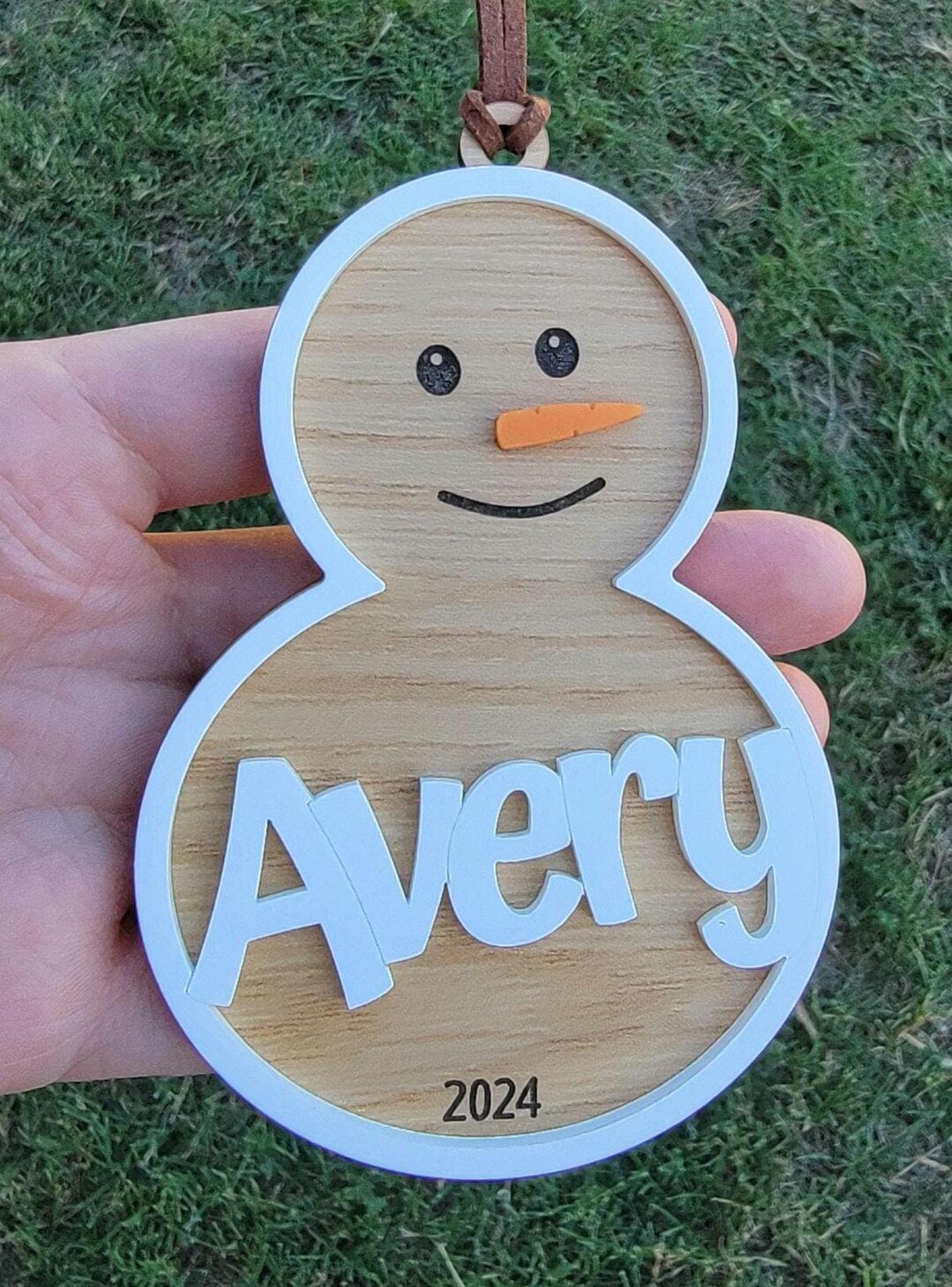 Personalized Snowman Ornament, Snowman, Christmas Ornament ...