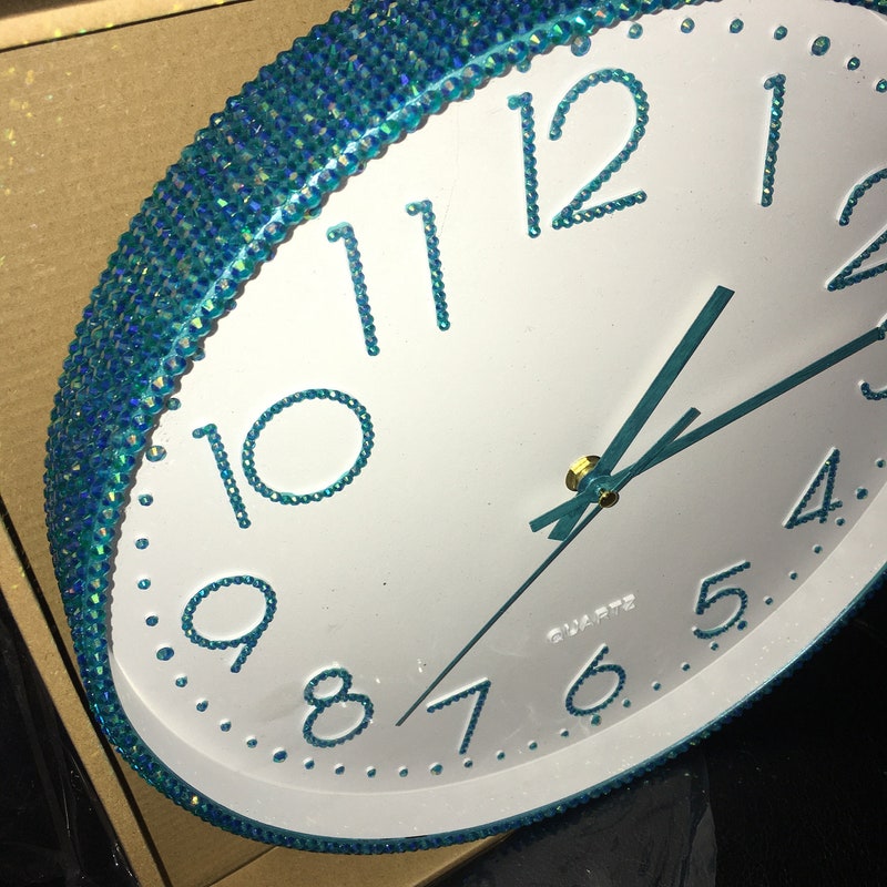 Turquoise Clock - Etsy