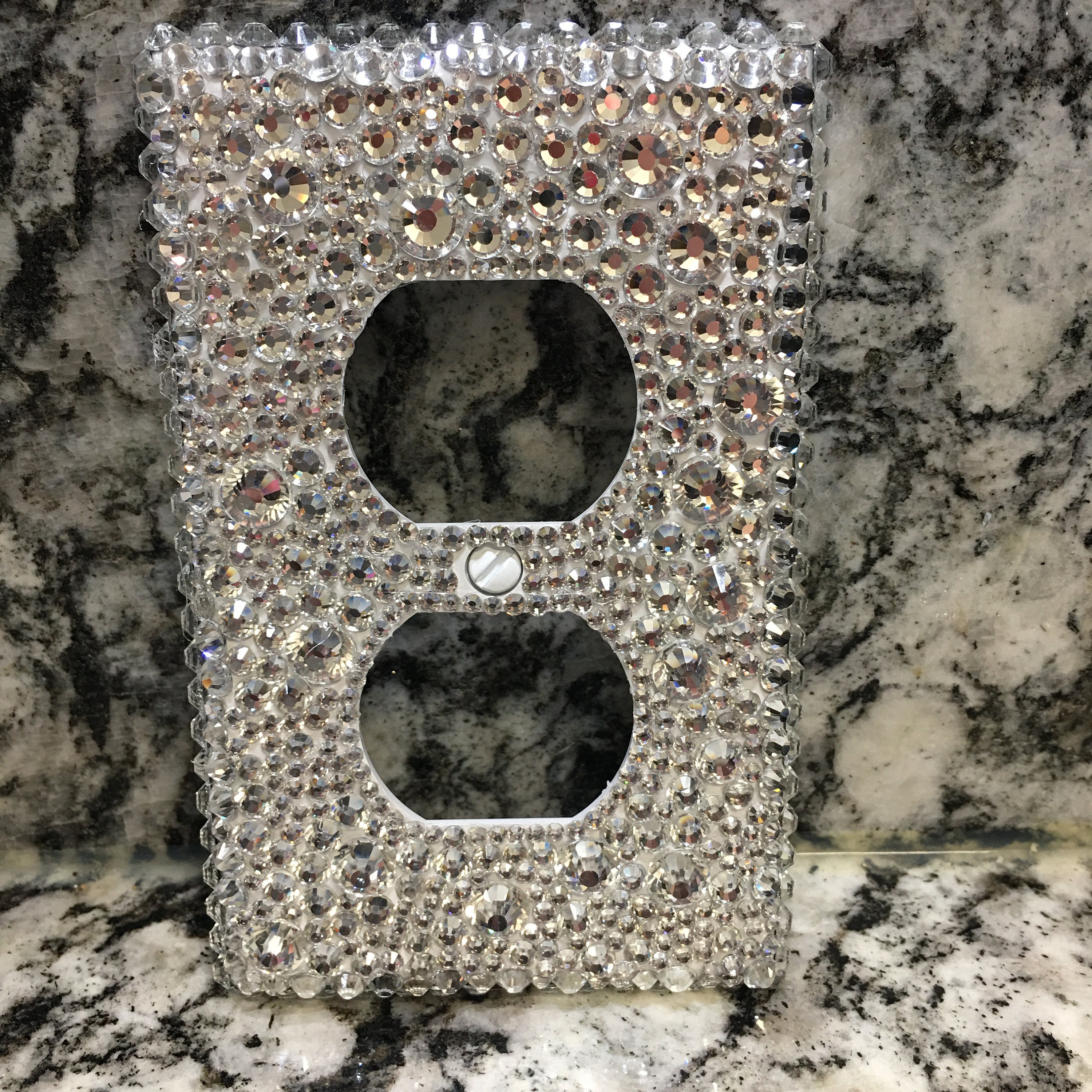 Bedazzled Switch Plate Covers With Glass Crystal - Etsy