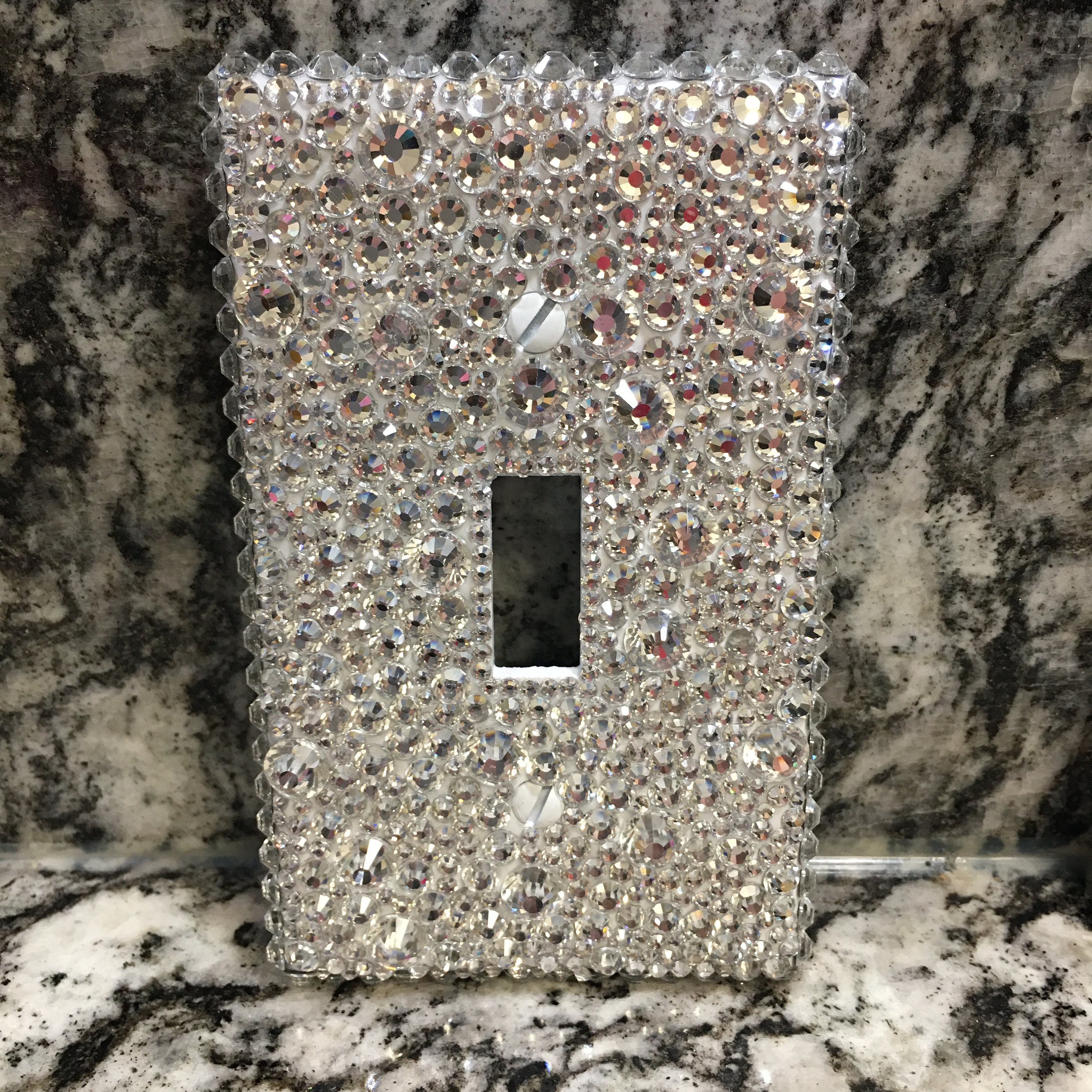 Bedazzled Switch Plate Covers-rockers-outlet Covers With Glass Crystal ...