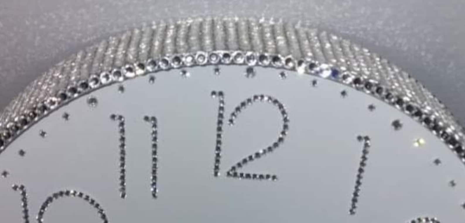 Rhinestone Glam Wall Decor ,sparkly Decor ,modern Wall Clock, Unique ...