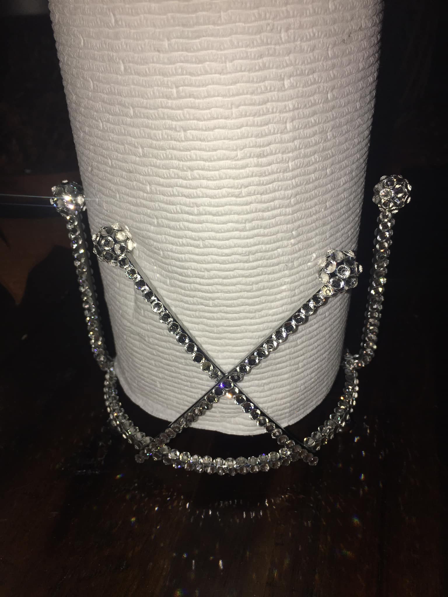Bedazzled Kitchen Paper Towel Holders, Glam, Kitchen, Home Decor, Gift ...