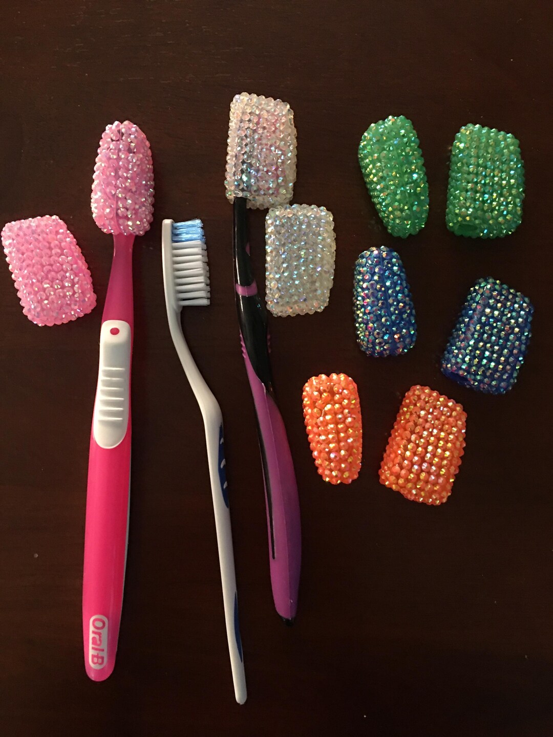 Bedazzled Protective Toothbrush Cover Case, Portable Toothbrush Cover ...