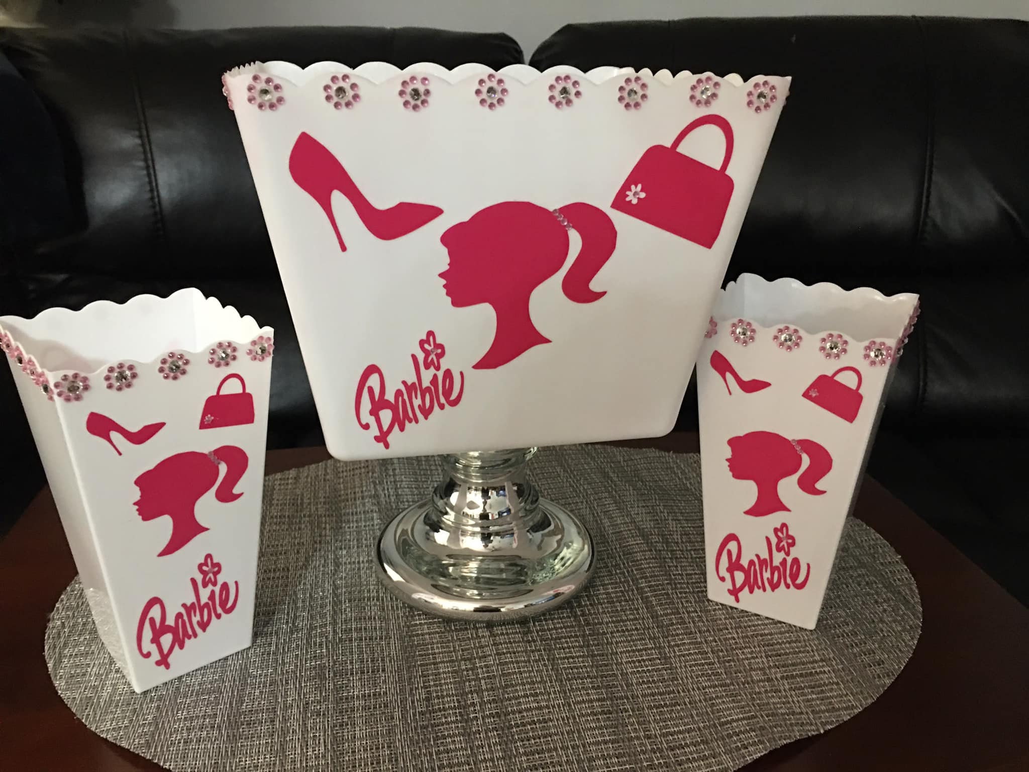 Barbie Movie Night-popcorn Container Set-movie - Etsy