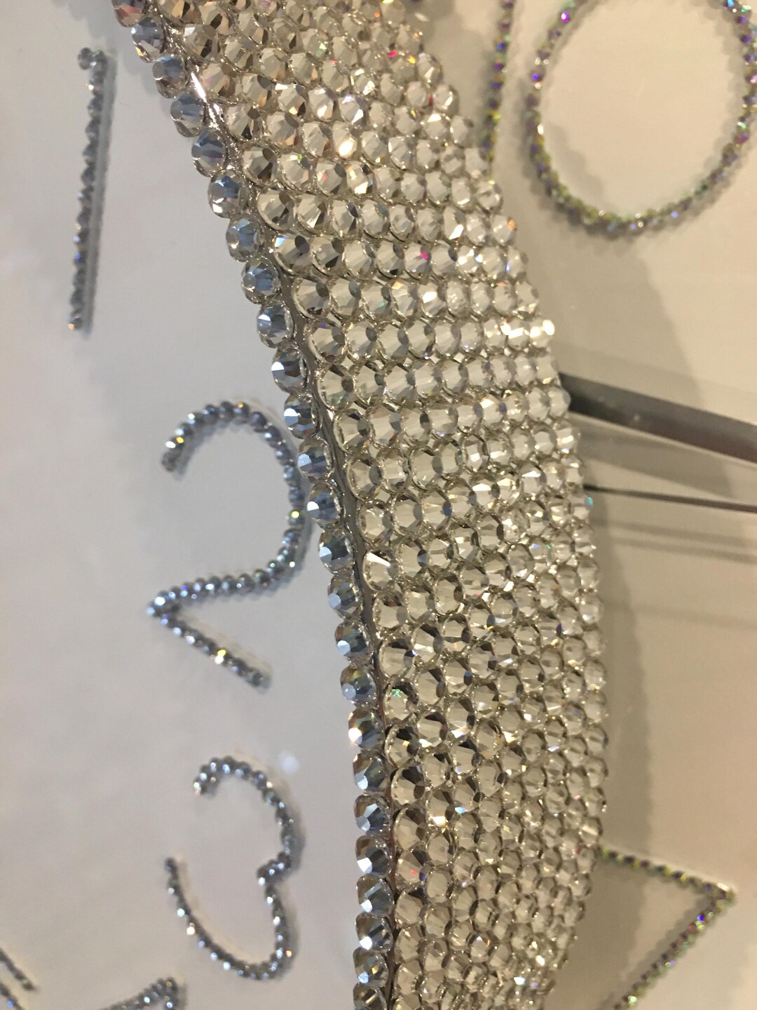 Crystal Glass Rhinestones, Wall Clock, Glass Rhinestone, Sparkly Decor ...
