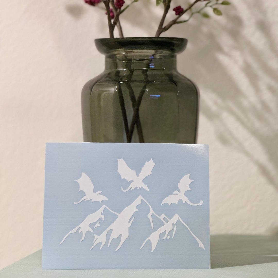 Fourth Wing Dragon Rider Vinyl Decal: Bookish Car Sticker - Etsy