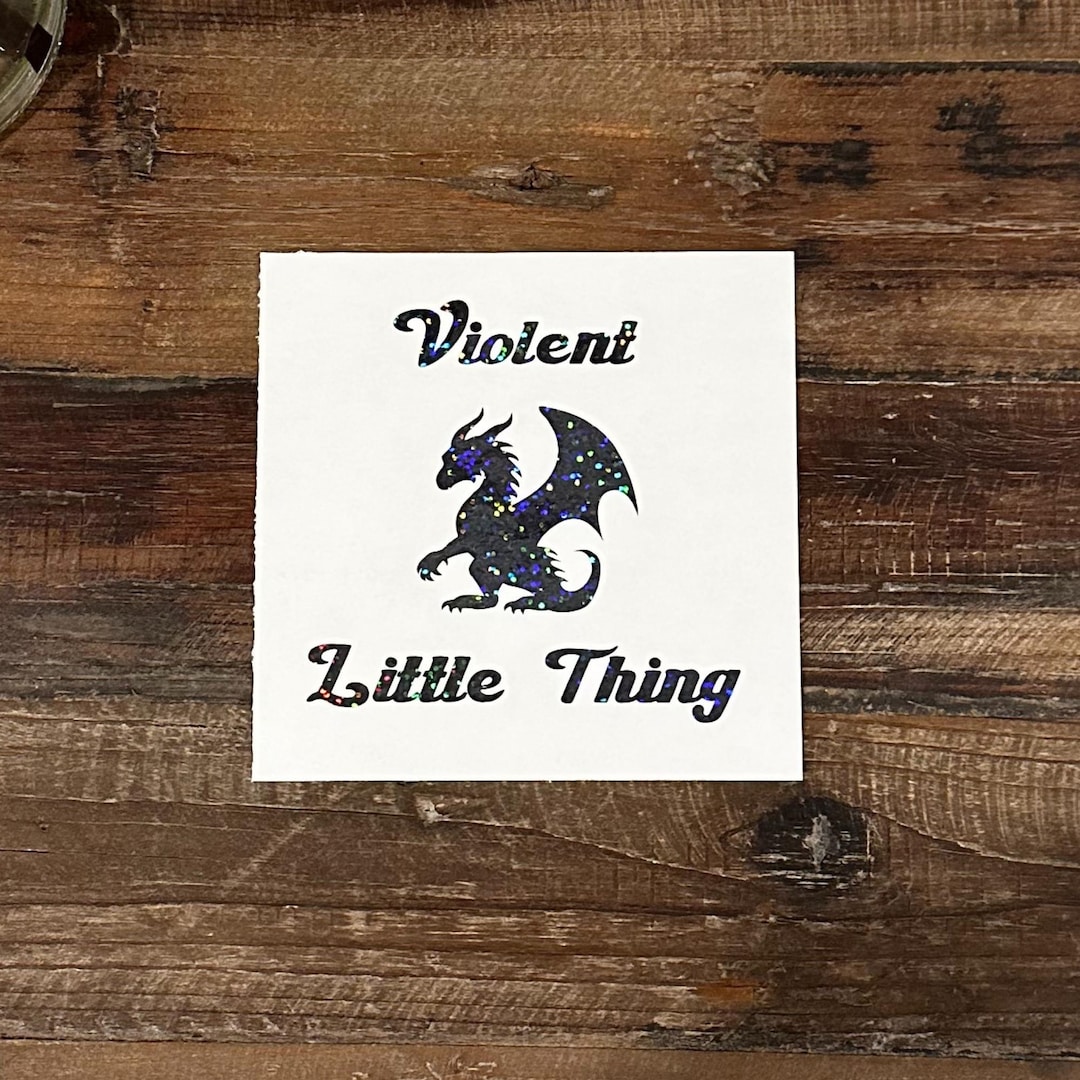 Fourth Wing Decal Sticker, Violent Little Thing, Violet Sorrengail ...