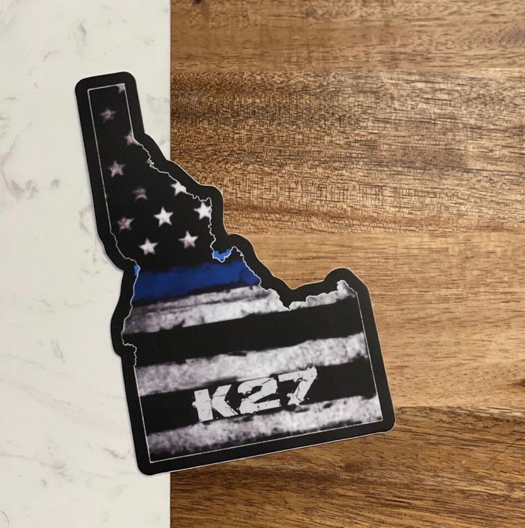 K27 Thin Blue Line Memorial Sticker - Etsy