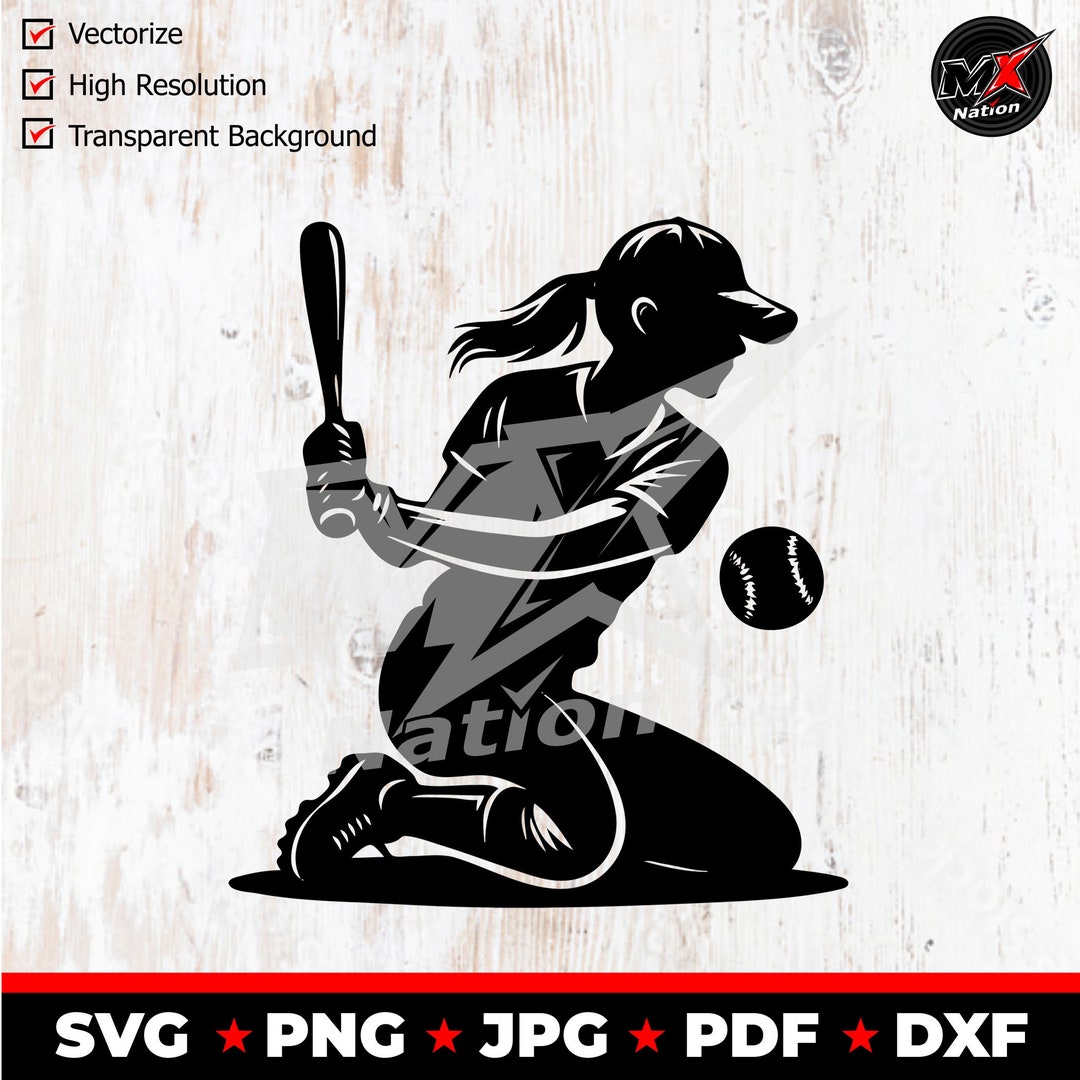 Torn Flag Baseball Player Svg, Png, Pdf, Dxf, Jpg Formats for Cricut - Etsy