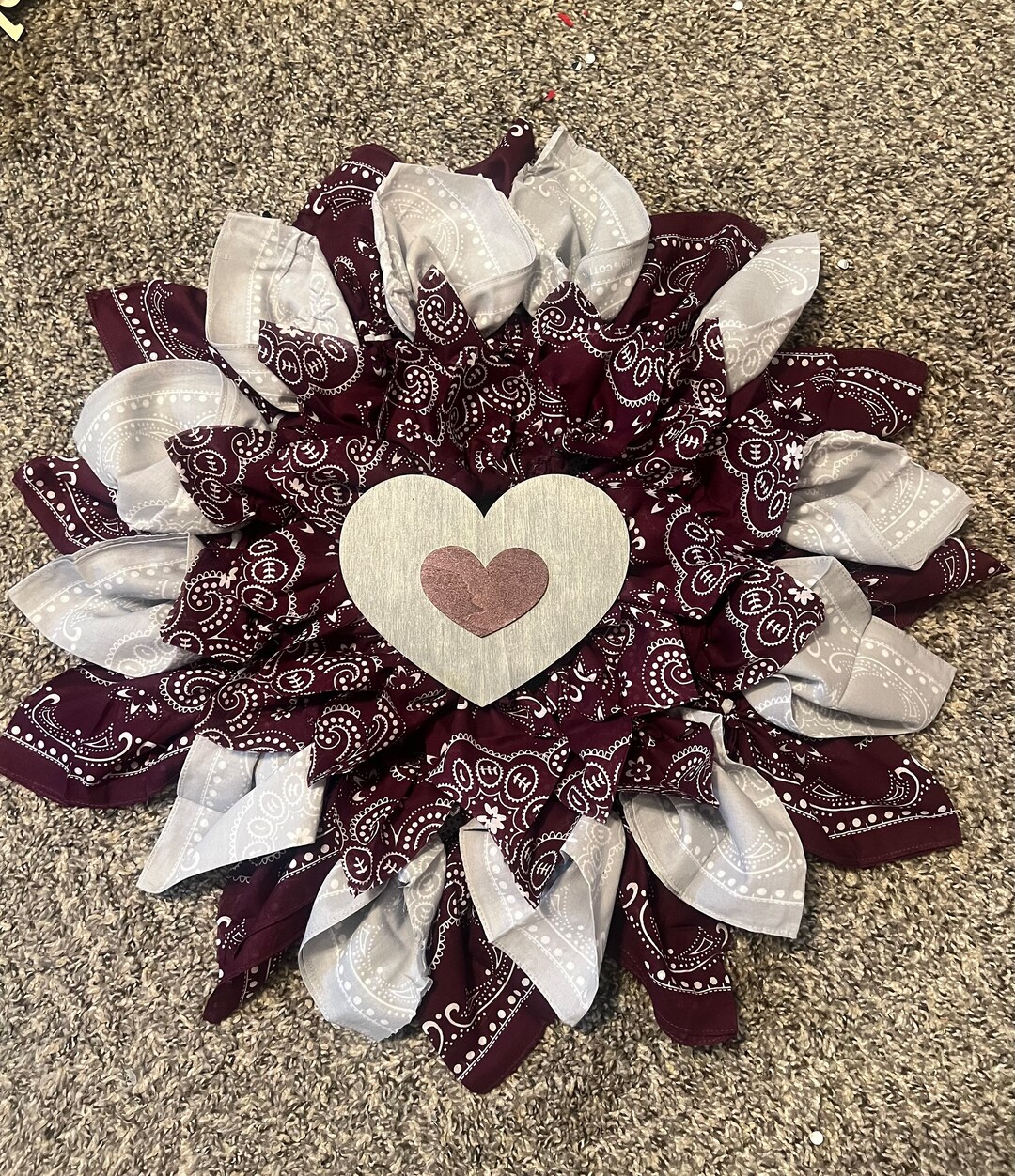 Farmhouse Fall Bandana Wreath - Etsy