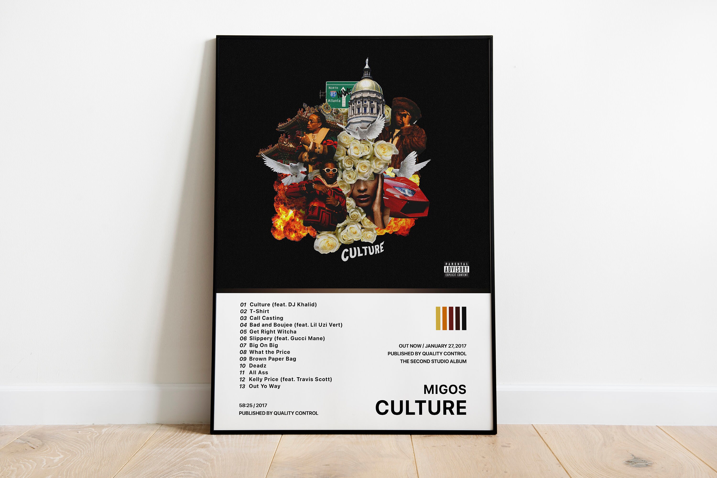 Culture, Migos – Clean Album Poster - Etsy