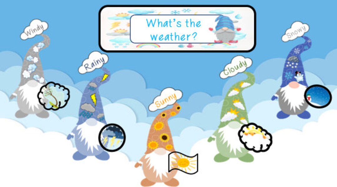 What's the Weather Gnomes - Etsy