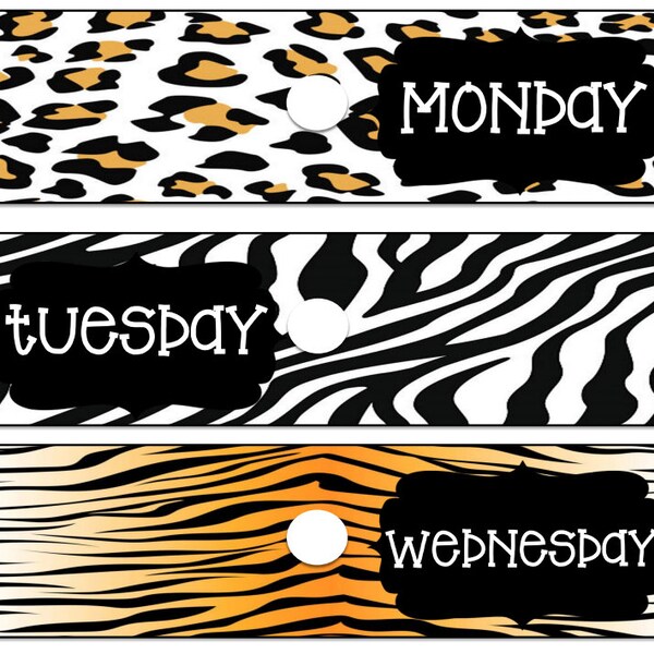Animal Print Labels - Etsy