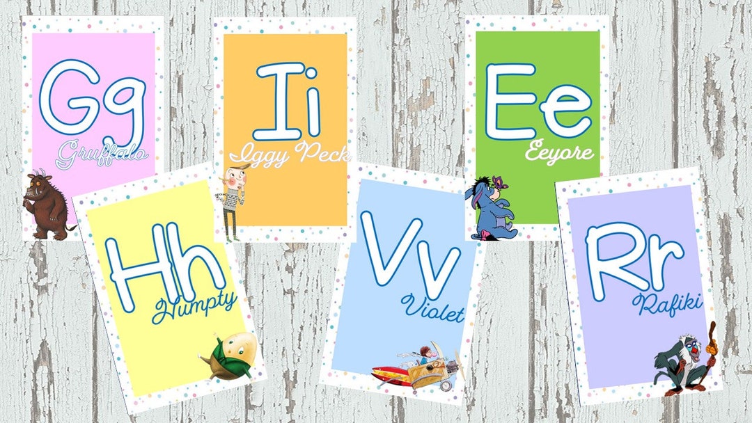 Book Character Alphabet - Etsy