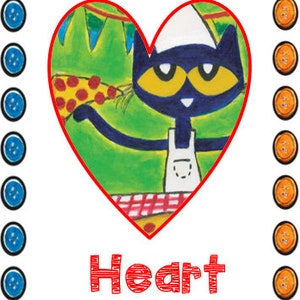 Pete the Cat Shape Posters - Etsy