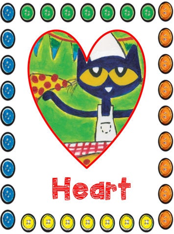 Pete the Cat Shape Posters - Etsy